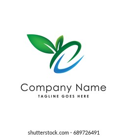 Environmental Leaf Logo Template Stock Vector (Royalty Free) 689726491 ...