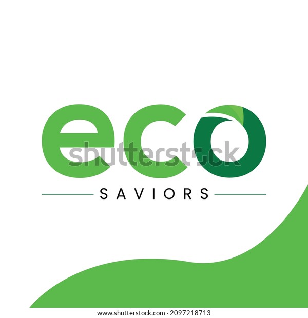Environmental Logo Design Template Modern Shape Stock Vector (Royalty ...
