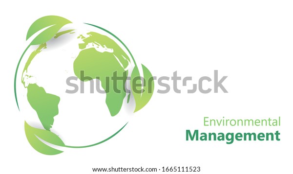 Environmental Management Concept Earth Globe Map Stock Vector (Royalty ...