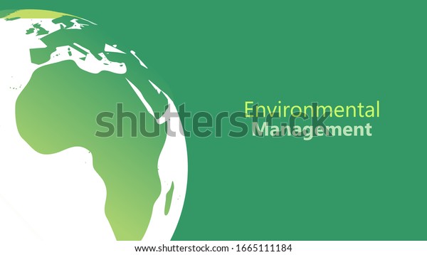 Environmental Management Concept Sliced Earth Globe Stock Vector ...