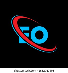 Eo E O Letter Logo Design Stock Vector (Royalty Free) 1652947498 ...