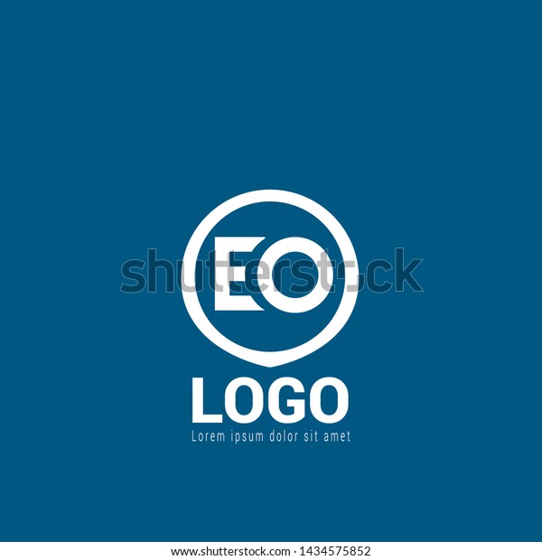 Eo Logo Concept Eo Company Linked Stock Vector (Royalty Free ...