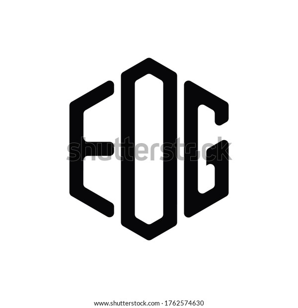 Eog Letter Logo Design Polygon Rounded Stock Vector (Royalty Free ...