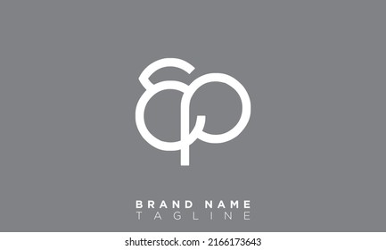 Letras alfabéticas EP Iniciales Monograma PE,: vector de stock (libre ...