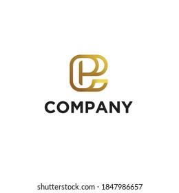 Ep Alphabetic Gold Logo Design Stock Vector (Royalty Free) 1847986657 ...
