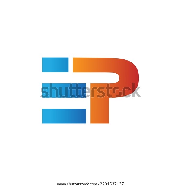 Ep Logo Design Ep Letter Logo Stock Vector (Royalty Free) 2201537137 ...