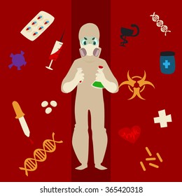 Epidemiologist Vector Illustration Stock Vector (Royalty Free) 365420318