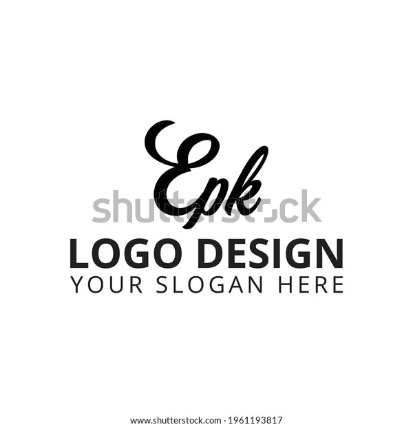Epk Logo Design Professional Logo Stock Vector (Royalty Free ...