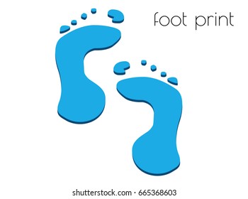 Water Footprint Vector Illustration Stock Vector (Royalty Free ...