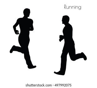 Eps 10 Vector Illustration Man Running Stock Vector (Royalty Free ...