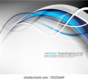 Blue Gray Wave Vector Background: เวกเตอร์สต็อก (ปลอดค่าลิขสิทธิ์ ...