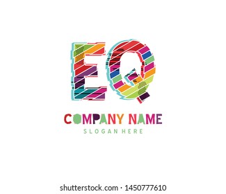 Eq Full Color Initial Logo Vector Stock Vector (Royalty Free ...