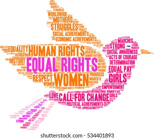 Equal Rights Word Cloud On White Stock Vector (Royalty Free) 534401893 ...