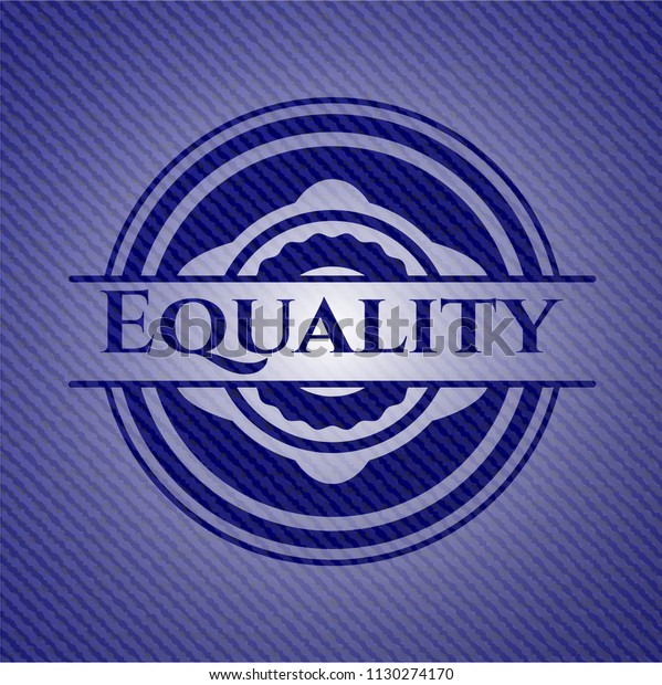 Equality Emblem Jean High Quality Background Stock Vector (Royalty Free ...
