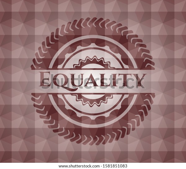 Equality Red Seamless Emblem Geometric Background Stock Vector (Royalty ...
