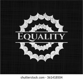 Equality Written On Blackboard Stock Vector (Royalty Free) 361418504 ...