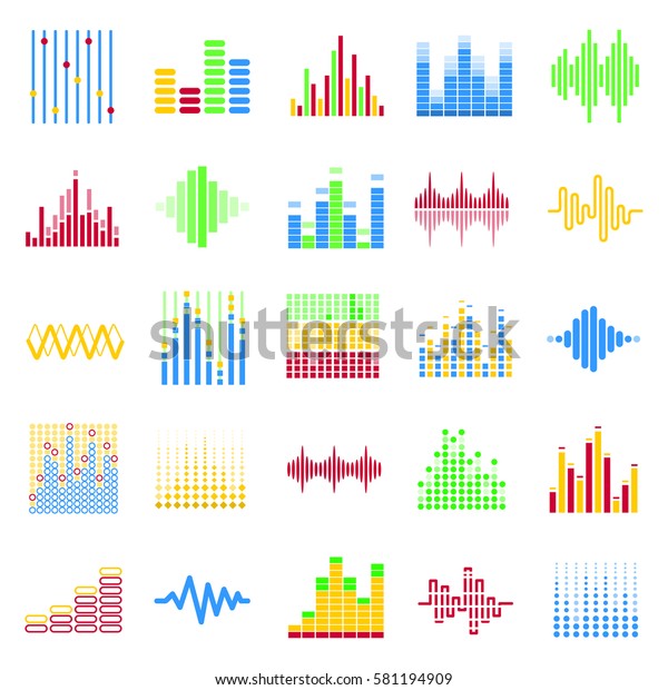 Equalizer Audio Wave Scales Music Sound Stock Vector (Royalty Free ...