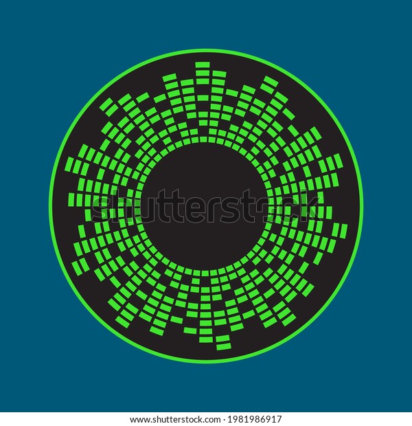 Equalizer Music Sound Wave Circle Vector Stock Vector (Royalty Free ...