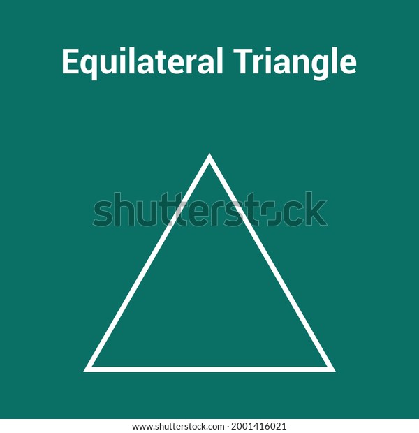 Equilateral Triangle Shape Geometry Stock Vector (Royalty Free ...