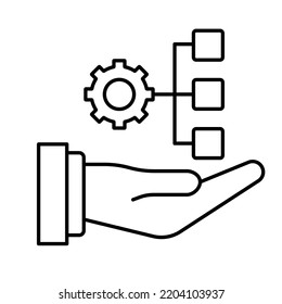 Equilibrium Black Outline Vector Icon Stock Vector (Royalty Free ...