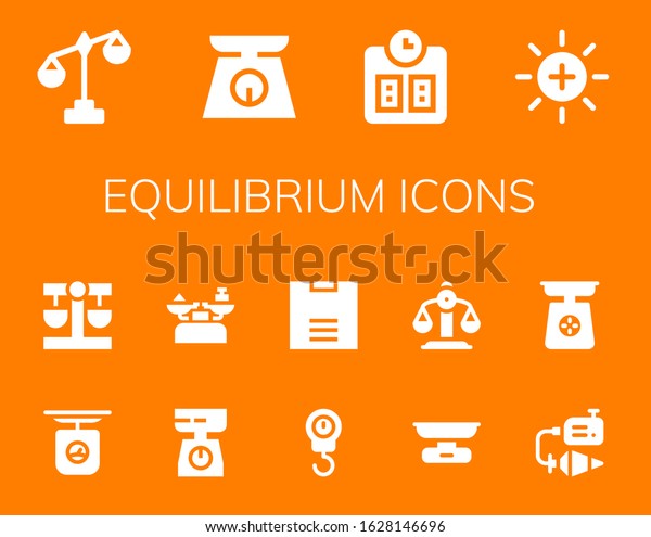 Equilibrium Icon Set 14 Filled Equilibrium : image vectorielle de stock ...