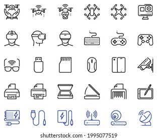 Equipment Devices Vector Graphic Illustration Collection Stock Vector ...
