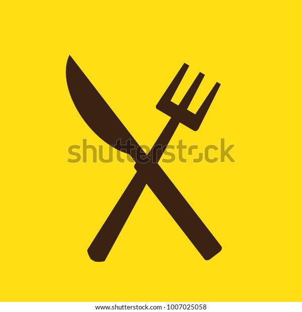 Equipment Fork Knife Steak Stock Vector (Royalty Free) 1007025058 ...