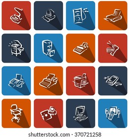 Equipment Icons Stock Vector (Royalty Free) 370721258