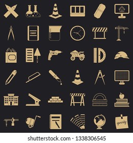 Equipment Icons Set Simple Style 36 Stock Vector (Royalty Free ...