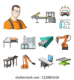 Equipment Machine Cartoon Icons Set Collection Stock Vector (Royalty ...
