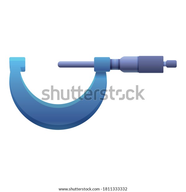 Equipment Micrometer Icon Cartoon Equipment Micrometer Stock Vector ...
