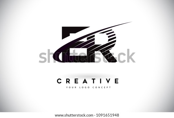Er E R Letter Logo Design Stock Vector (Royalty Free) 1091651948 ...