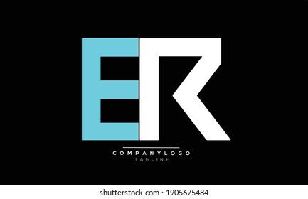 Er Icon Monogram Letter Text Alphabet: เวกเตอร์สต็อก (ปลอดค่าลิขสิทธิ์ ...