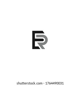 Er Letter Designs Different Colors Backgrounds Stock Vector (Royalty ...