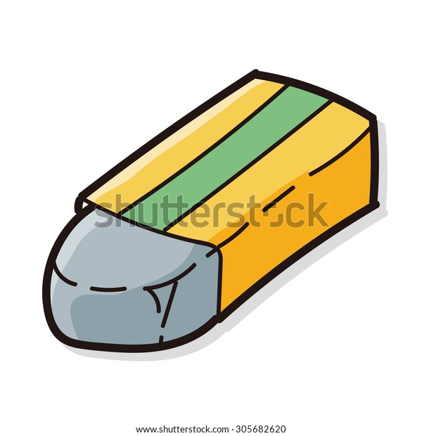 Eraser Color Doodle Stock Vector (Royalty Free) 305682620 | Shutterstock