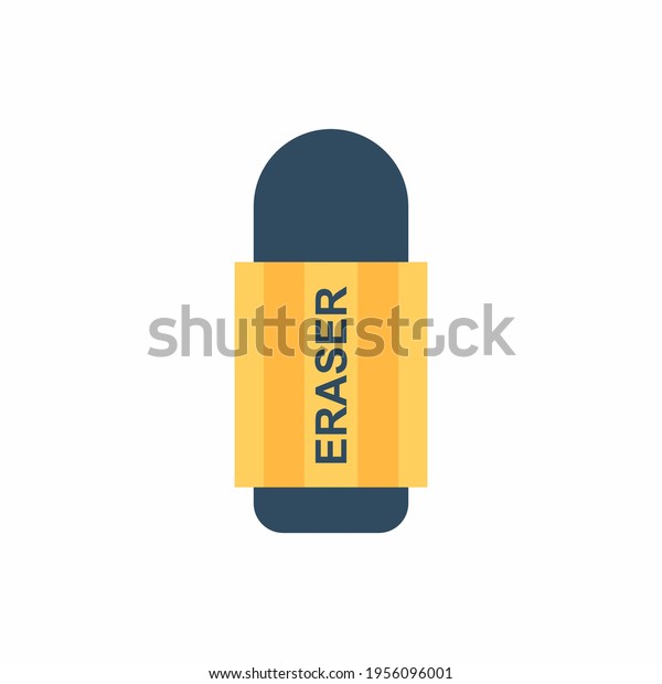 Eraser Erasing Elastic Band Rubber Education Stock Vector (Royalty Free ...