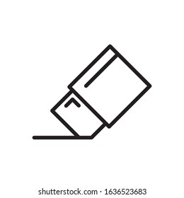 Eraser Outline Icon Vector Design Template Stock Vector (Royalty Free ...