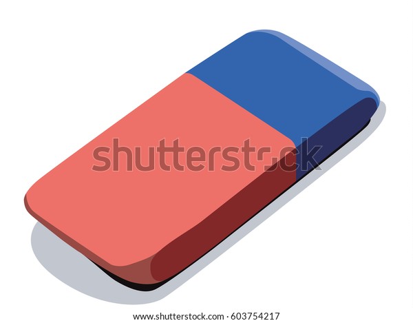 Eraser Realistic Vector Illustration Isolated Stock Vector (Royalty ...