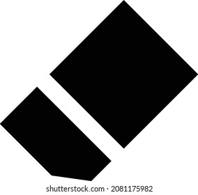 Eraser Vector Illustration Isolated On Transparent Stock Vector ...