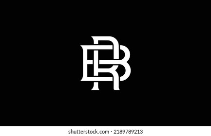 Erb Letter Initial Logo Design Template Stock Vector (Royalty Free ...
