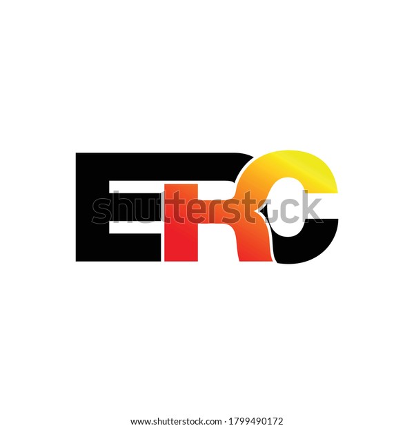 Erc Letter Monogram Logo Design Vector Stock Vector (Royalty Free ...