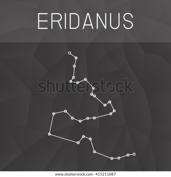 Eridanus Constellation Stock Vector (Royalty Free) 415211887