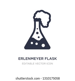 Erlenmeyer Flask Icon On White Background Stock Vector (Royalty Free ...