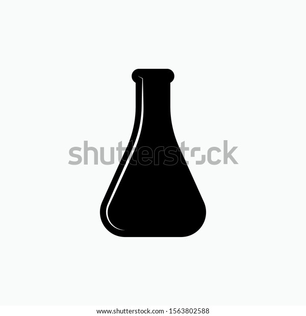 Erlenmeyer Icon Laboratory Element Illustration Simple Stock Vector ...