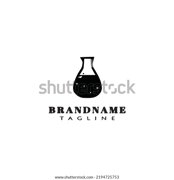 Erlenmeyer Logo Template Icon Black Modern Stock Vector (Royalty Free ...