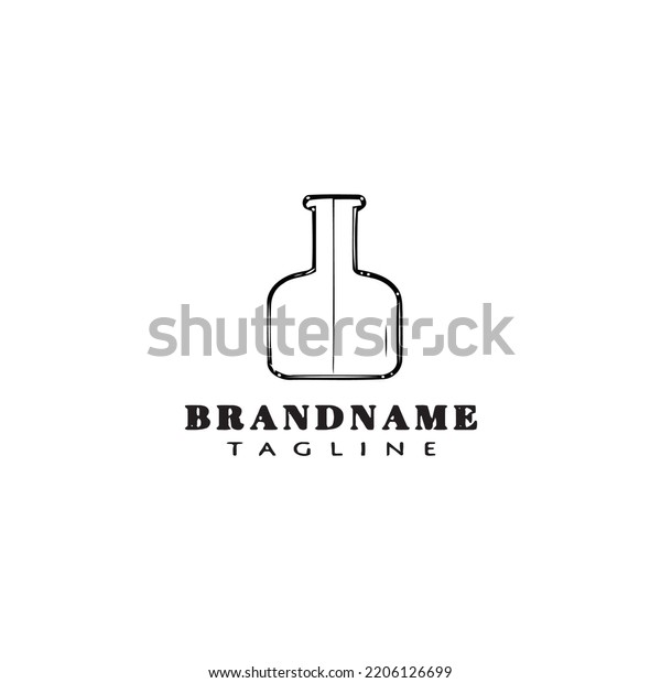 Erlenmeyer Logo Template Icon Black Modern Stock Vector (Royalty Free ...