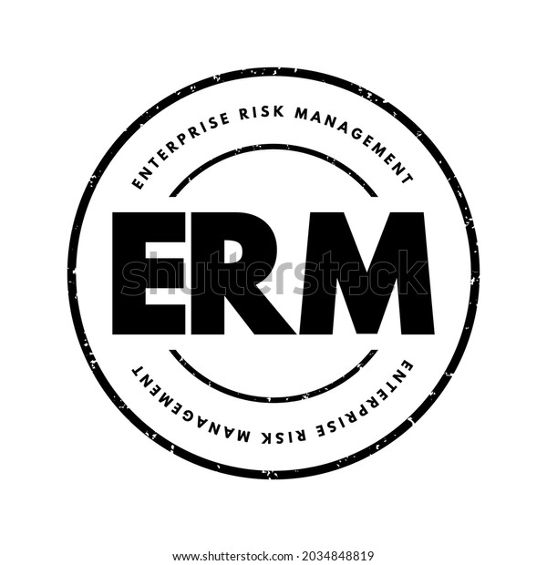 Erm Enterprise Risk Management Acronym Business Stock Vector (Royalty ...