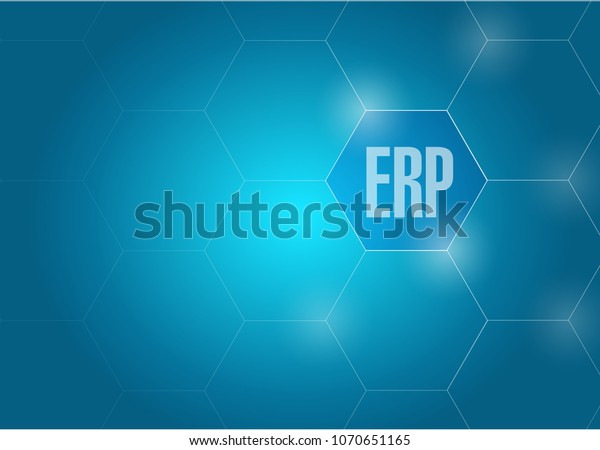 Erp Link Diagram Concept Illustration Over Stock Vector (Royalty Free ...