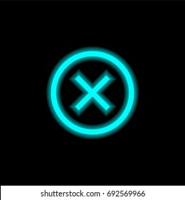 Error Blue Glowing Neon Ui Ux: vector de stock (libre de regalías ...