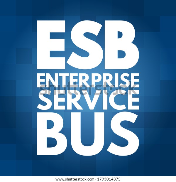 Esb Enterprise Service Bus Acronym Technology Stock Vector (Royalty ...